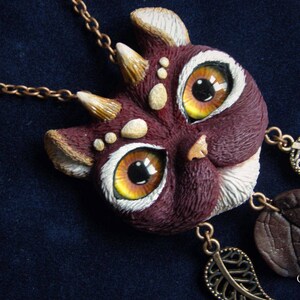 Gremlin Necklace, Polymer Clay, Little Animal, Fantastic Creature ...