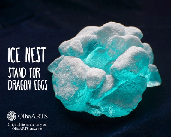 LED Ice Nest Decorative Egg Stand for Dragon Eggs or | Etsy