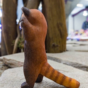 Red Panda Realistic Figure of a Playing Red Panda, Standing on Its Hind ...