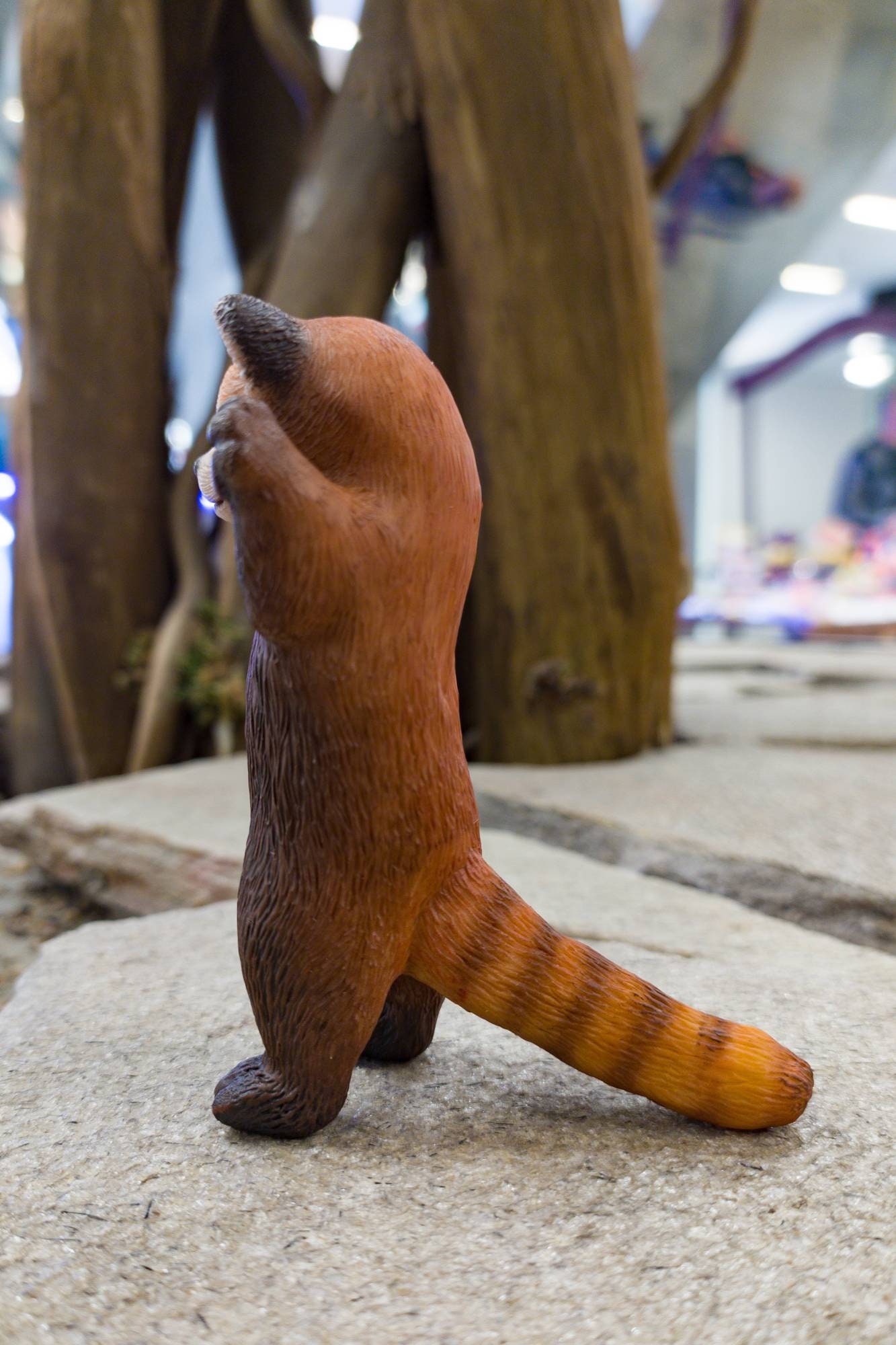 Red Panda - Realistic Figure of a Playing Red Panda, Standing on Its ...