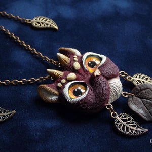 Gremlin Necklace, Polymer Clay, Little Animal, Fantastic Creature ...