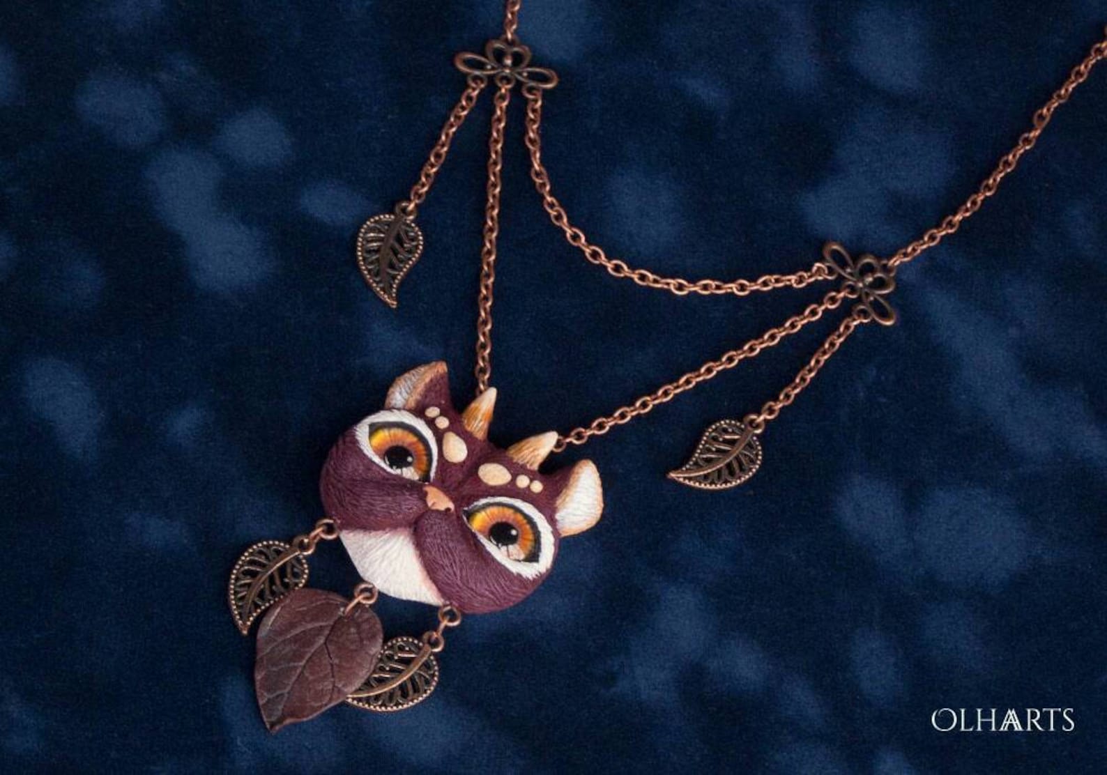 Gremlin necklace polymer clay little animal fantastic | Etsy