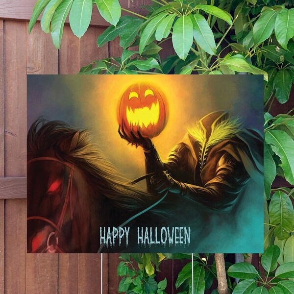Headless Horseman Lawn Sign - Etsy