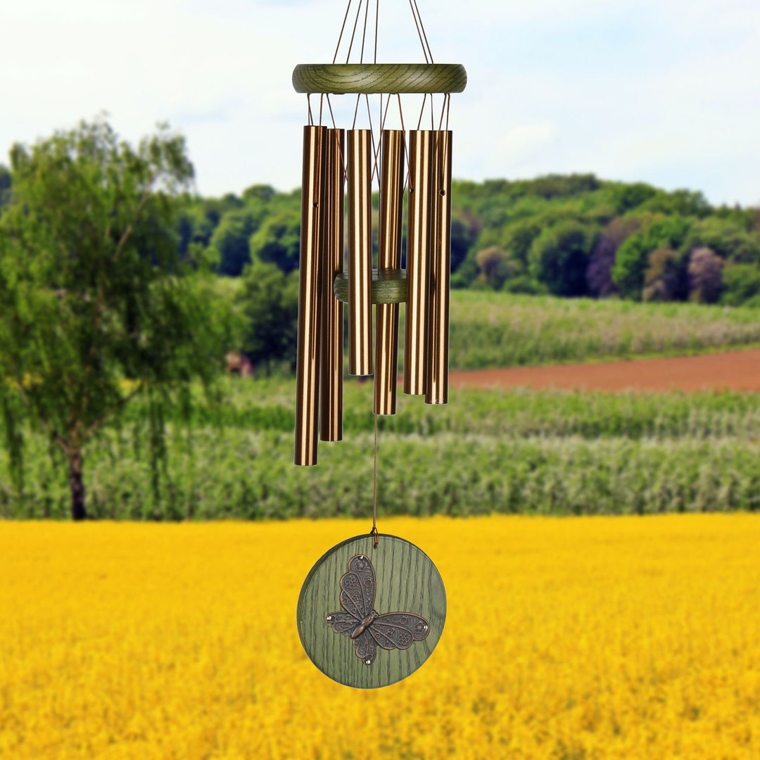 17 Butterfly Habitats Wind Chime by Woodstock Musically Tuned Outdoor ...