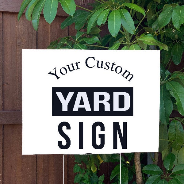 Custom Yard Sign - Etsy