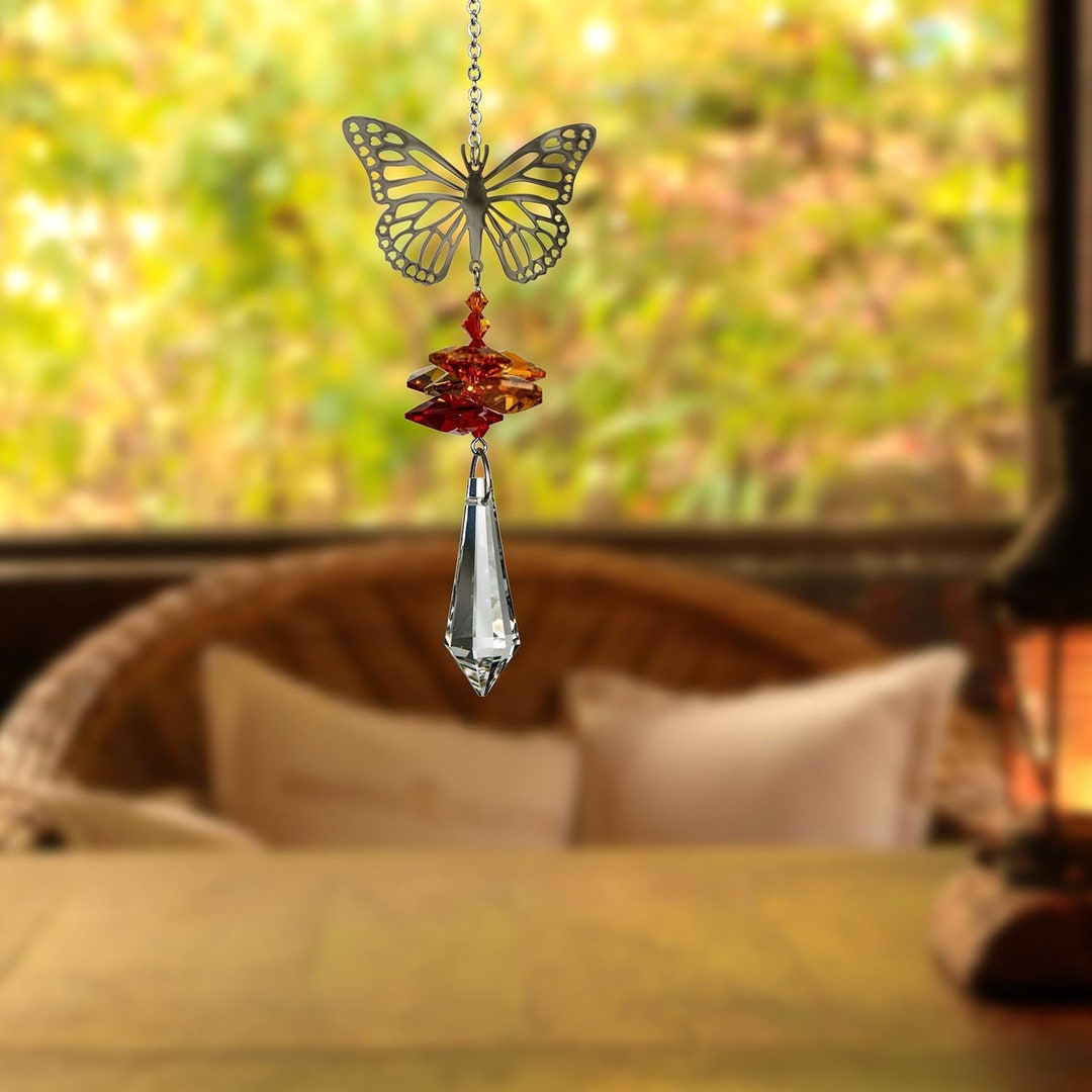 Crystal Butterfly Suncatcher by Woodstock Rainbow Maker Crystal ...