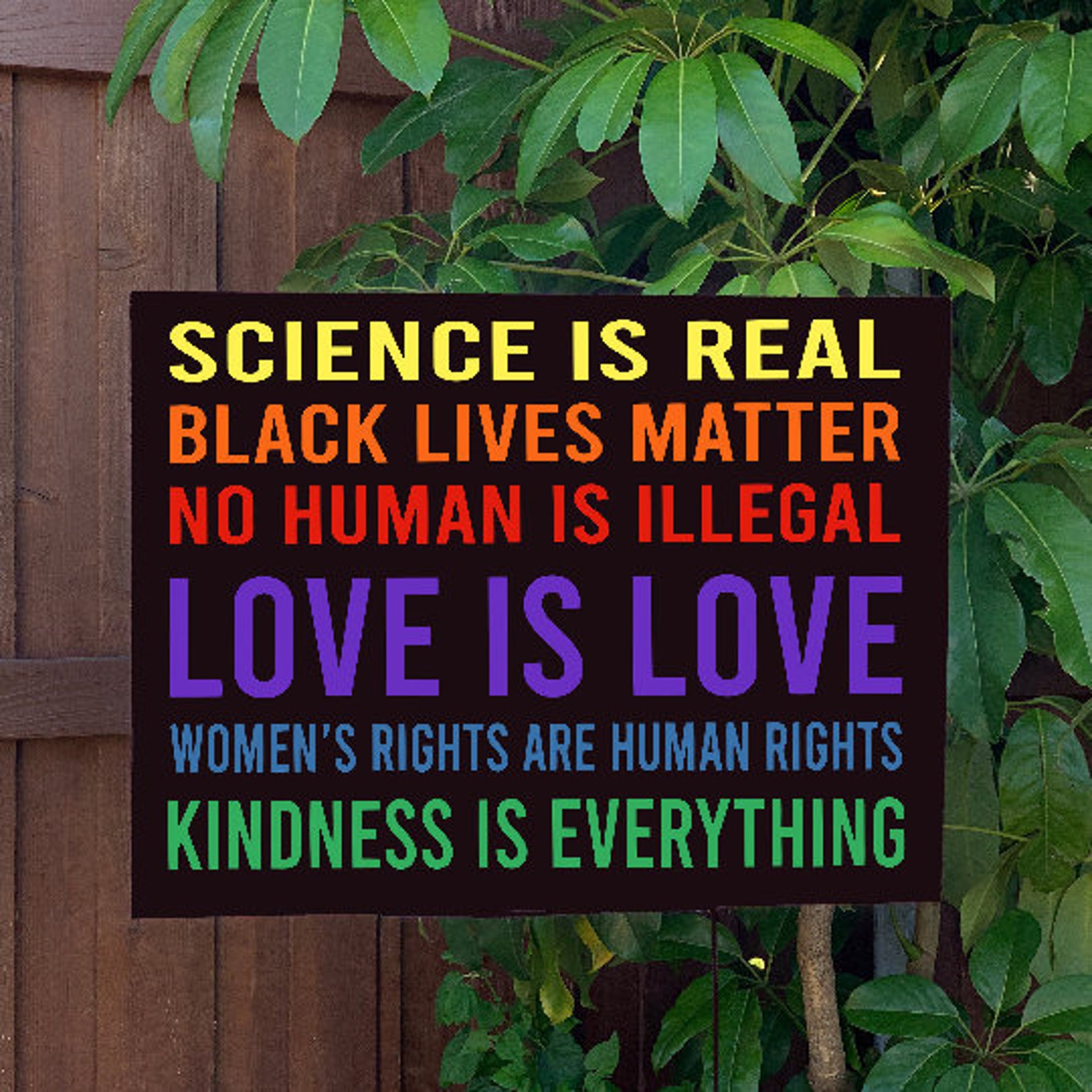 Science is Real Yard Sign High Quality Large | Etsy