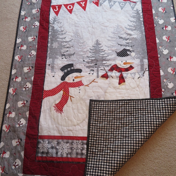 Snowman Quilt - Etsy
