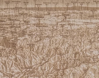 Laser Engraved City Map - Etsy