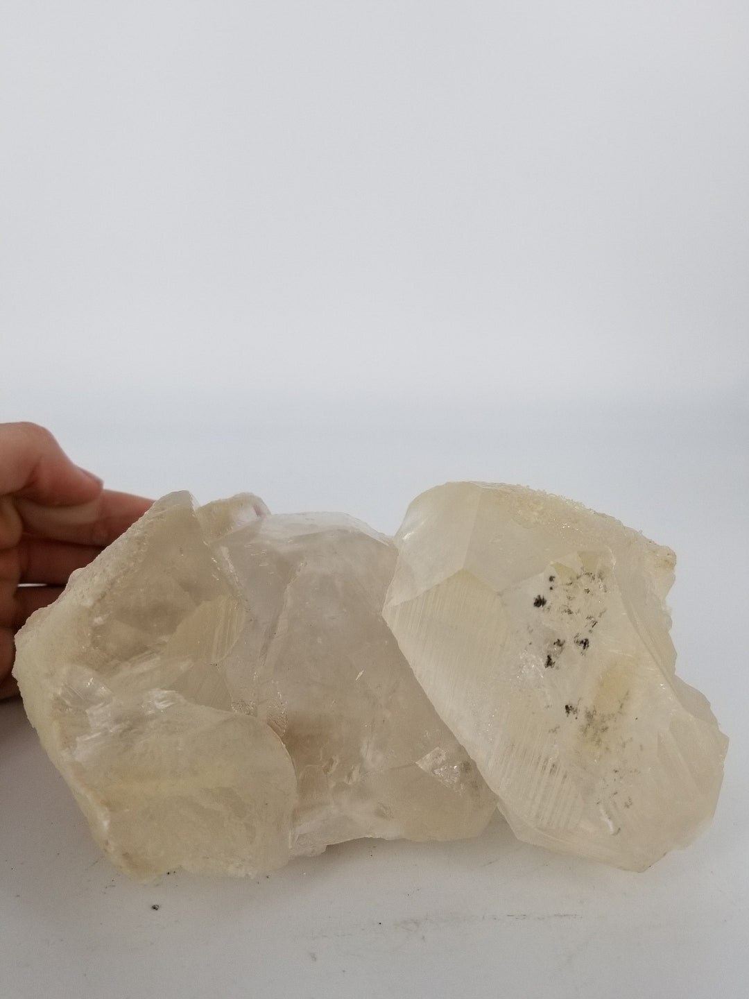 Rare 6.5" AA Quality Gemmy Calcite W/ Skunked Goethite Druzy, Las ...