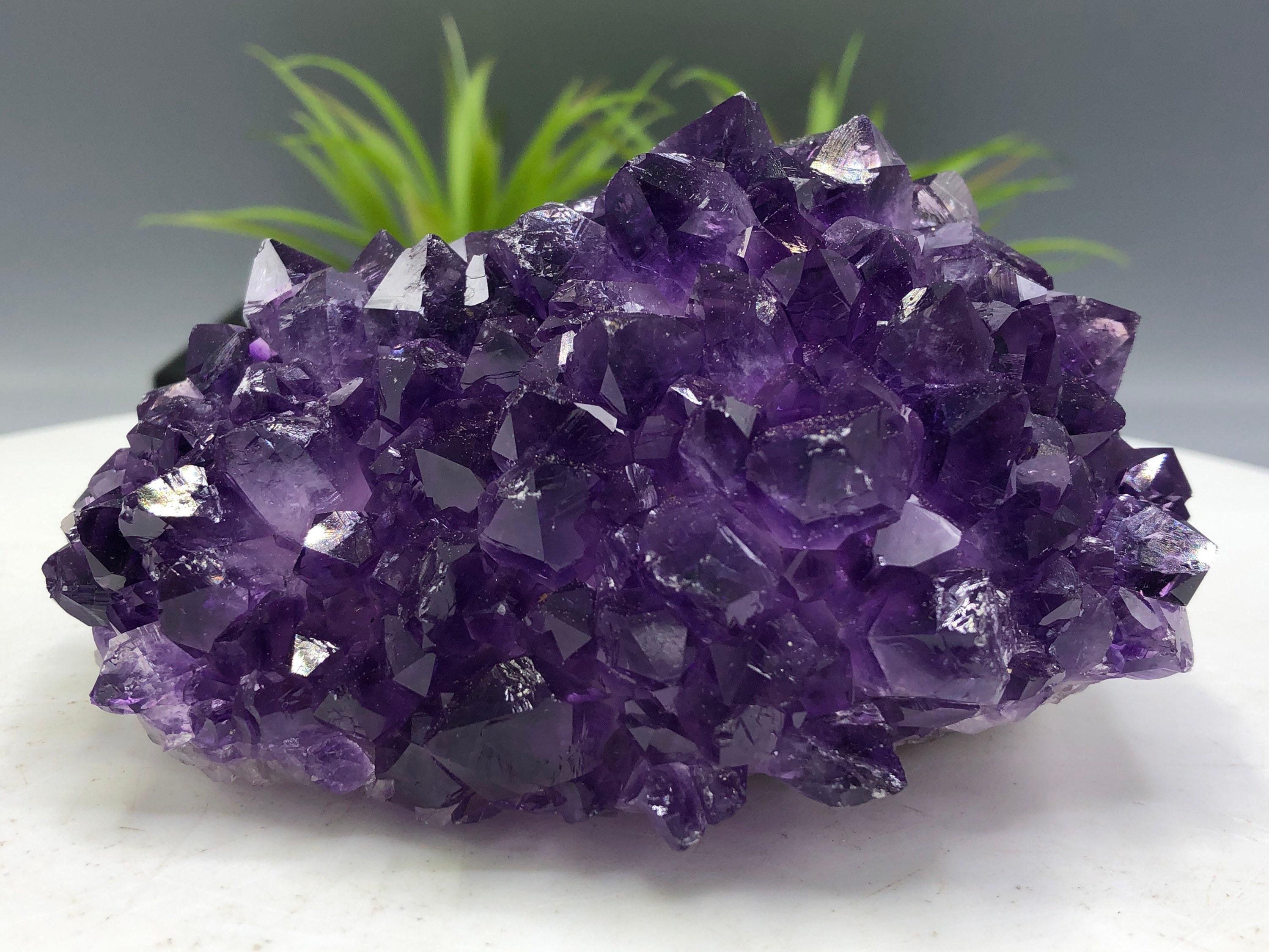 Gorgeous 5" Super AA Quality Amethyst Rosette Flower Formation W ...