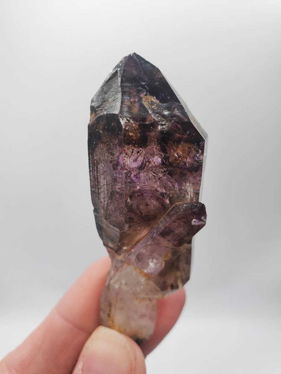 Exceptional 3" Amethyst Scepter From Recent Discovery in Nambia. Top ...