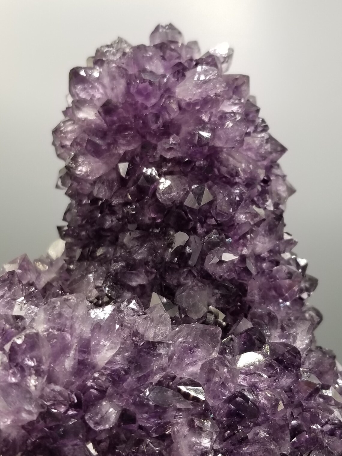 10" Tall, Super Extra AA Quality Amethyst Formation W/ Wrought Iron ...