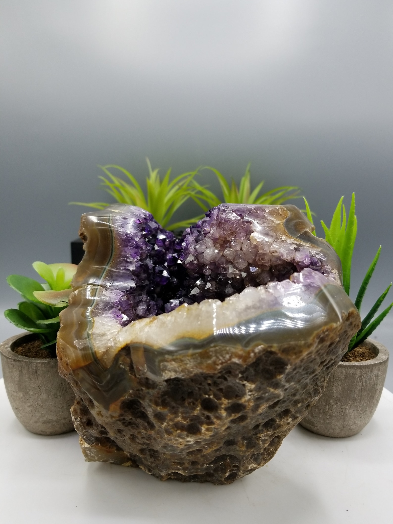 7.5 Extra AA Quality Amethyst Geode Bowl From Las Torres | Etsy