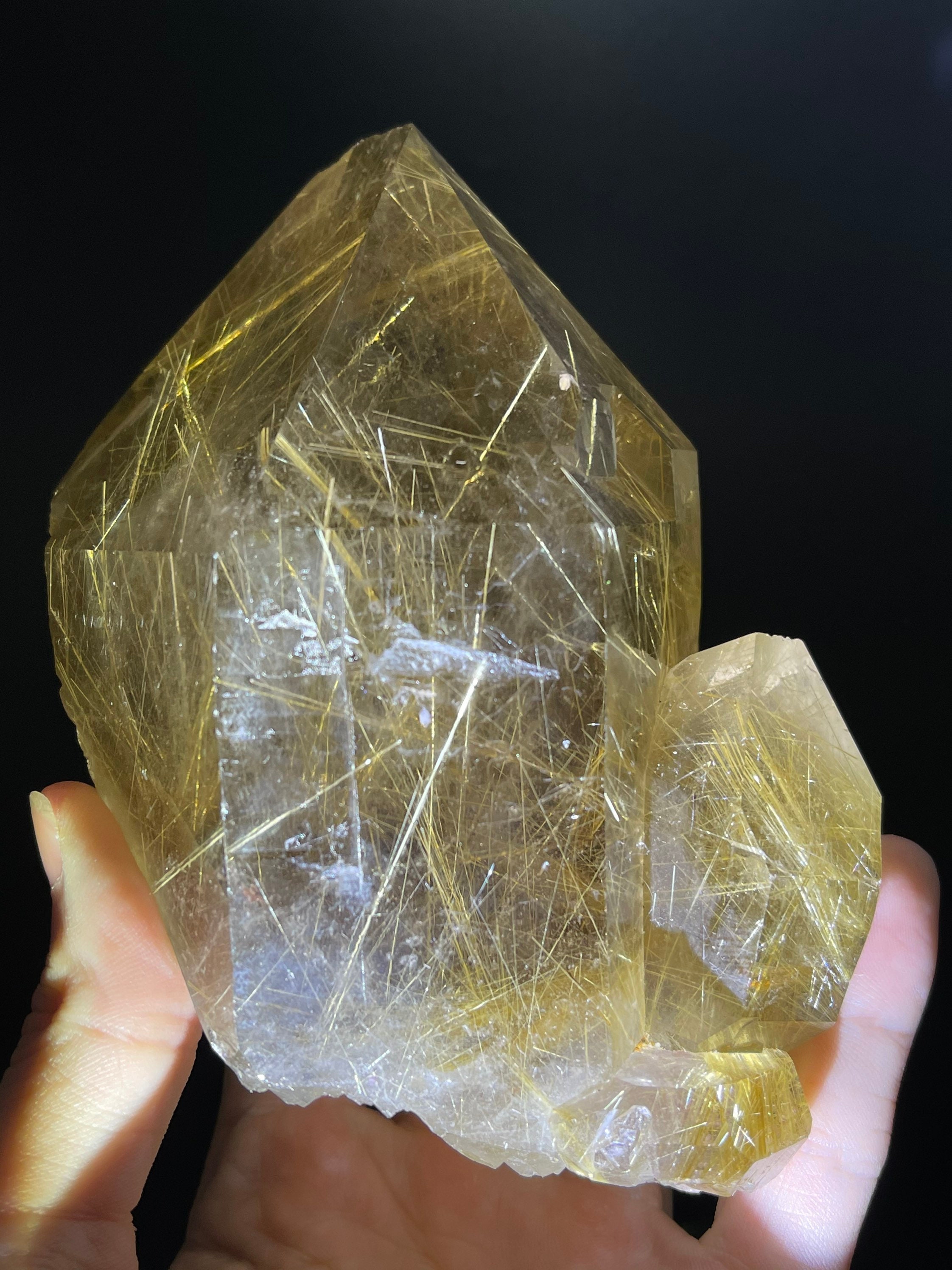 Rare, World Class 5.5" Quartz Infused W/ Vibrant Rutile & Spectacular ...