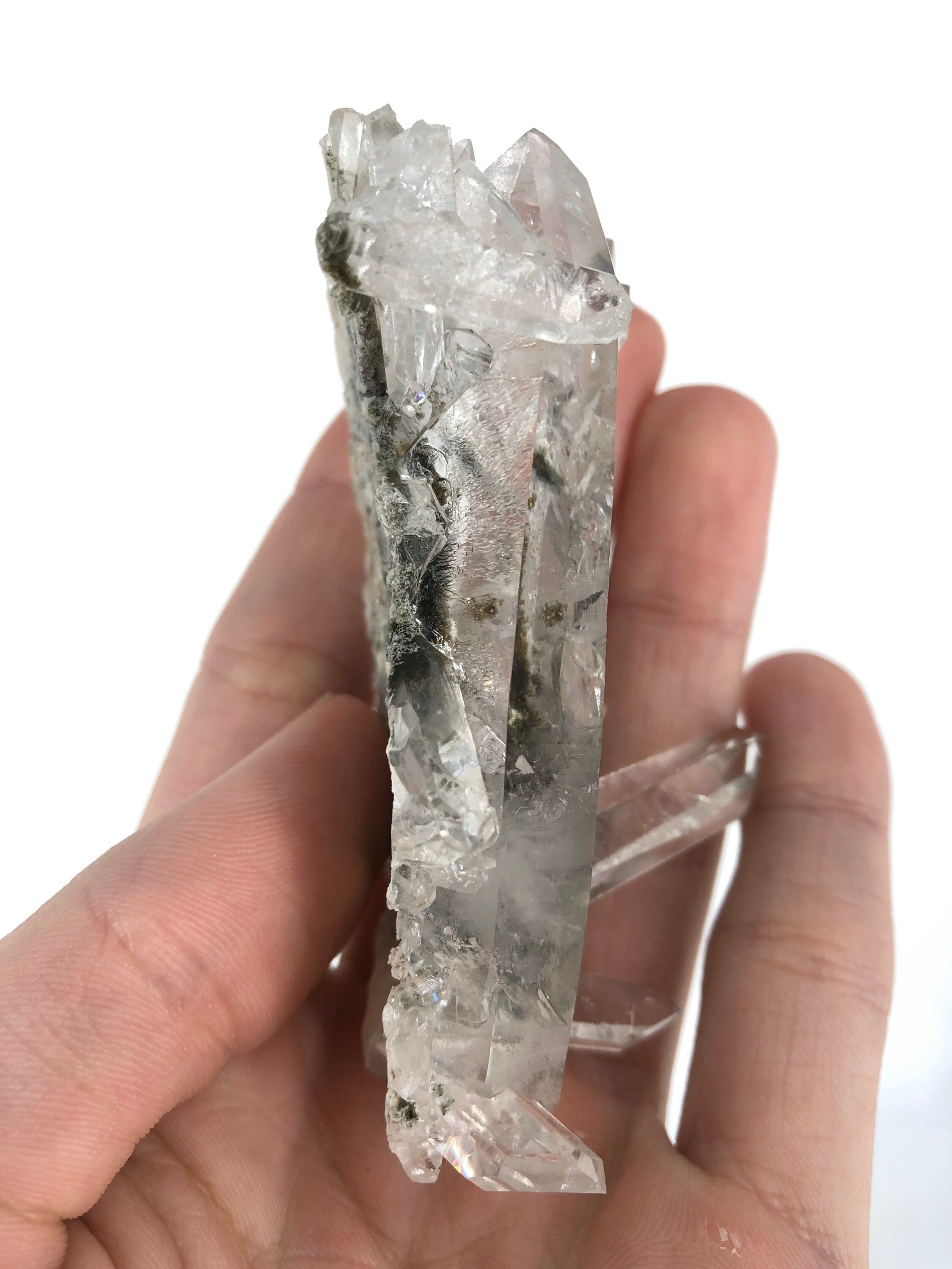 Highly Complex 3.5 Quartz Cluster w/ Chlorite. Perfect | Etsy