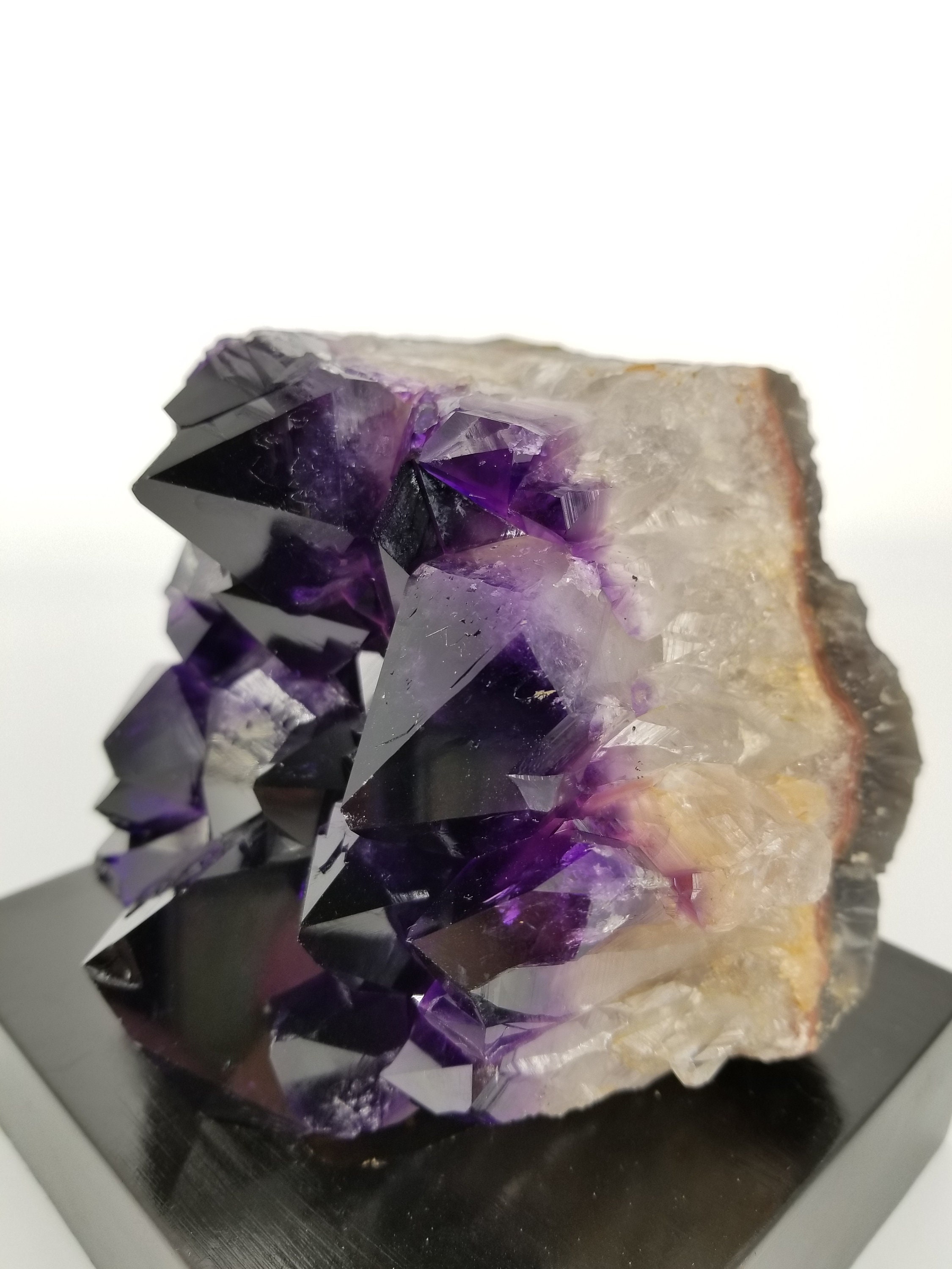 5 Tall Super Extra AA Quality Amethyst w/ Wood Base | Etsy