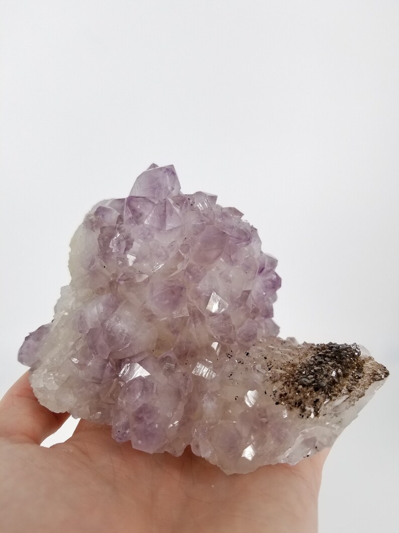 5.5" AA Quality Amethyst W/ Calcite Combo Formation, Las Torres Mine ...