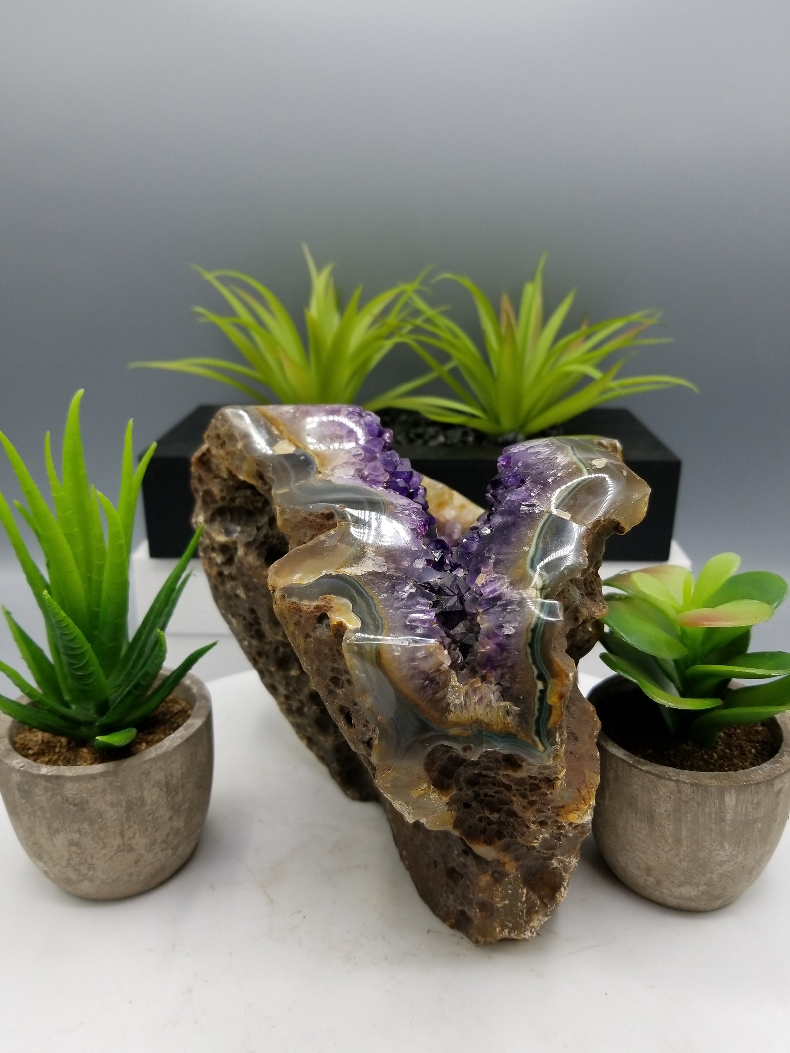 7.5 Extra AA Quality Amethyst Geode Bowl From Las Torres - Etsy