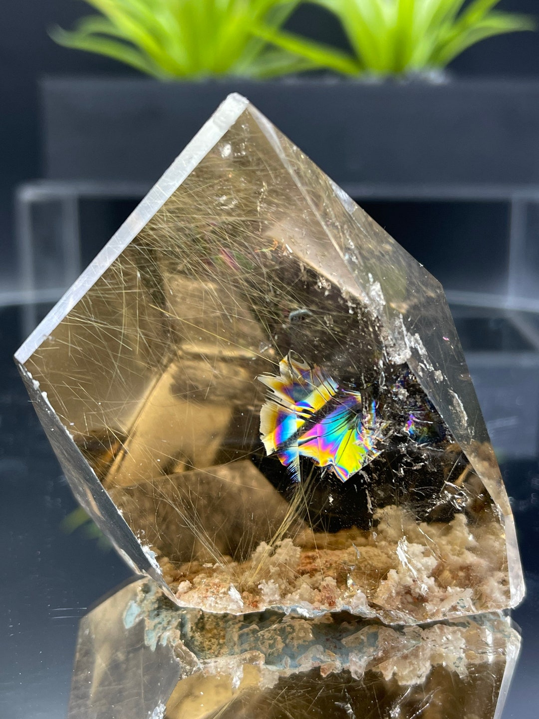 Rare, World Class 3.5" Quartz Infused W/ Vibrant Rutile & Spectacular ...