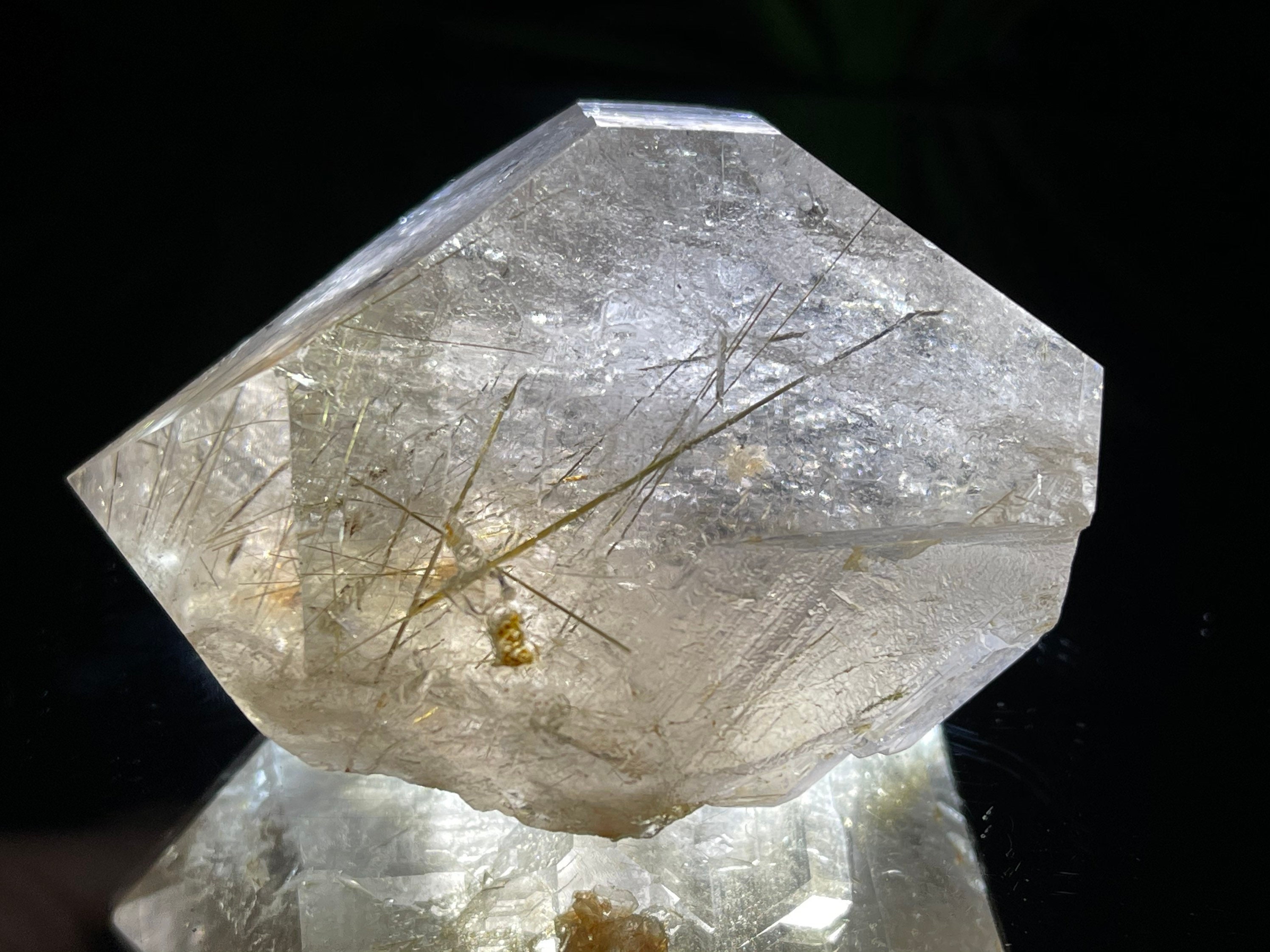 Rare, World Class 3" Quartz Infused W/ Vibrant Rutile & Spectacular ...