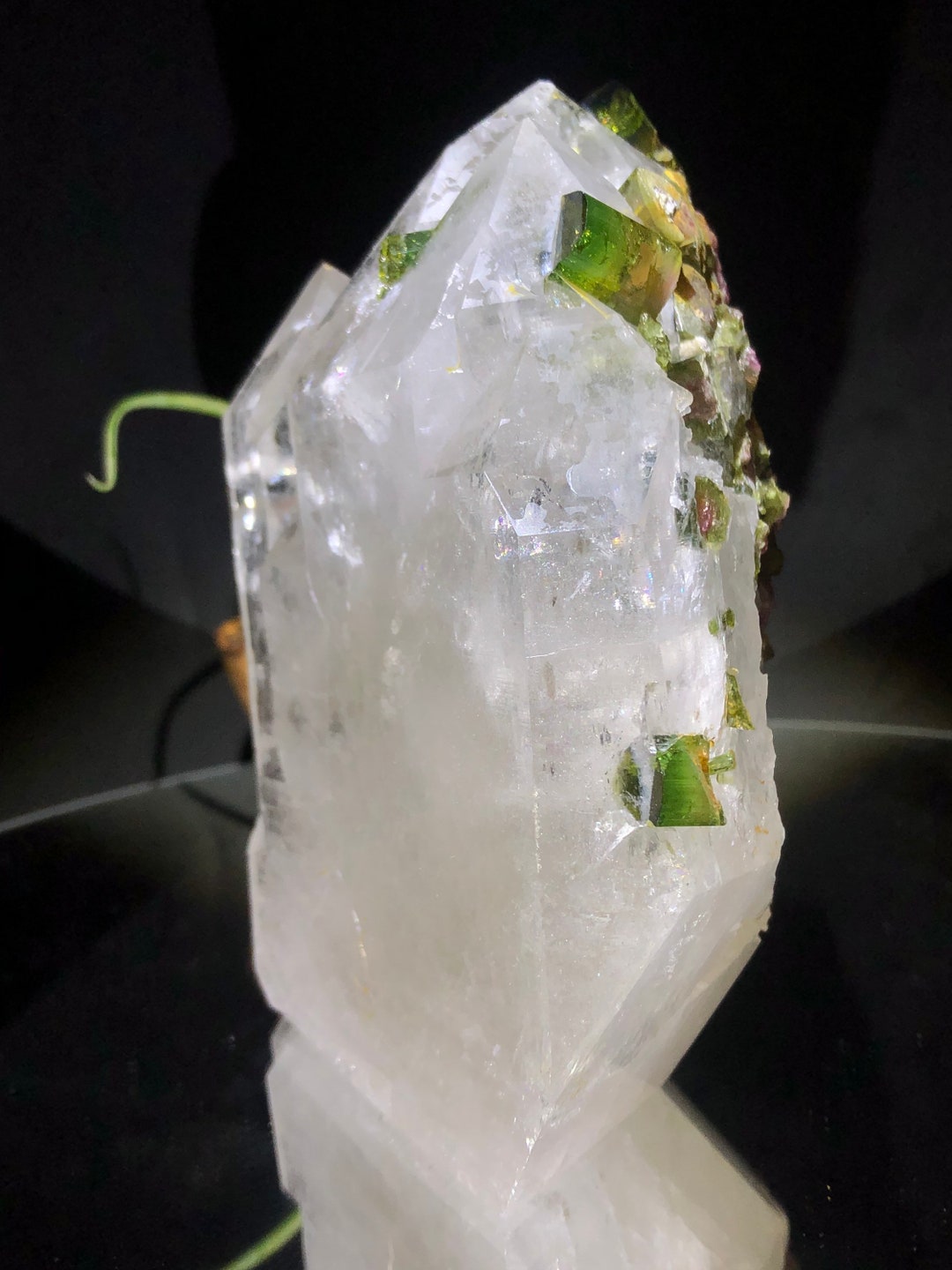 Incredible 6.5" Quartz W/ Seldom Seen Watermelon Tourmaline ...