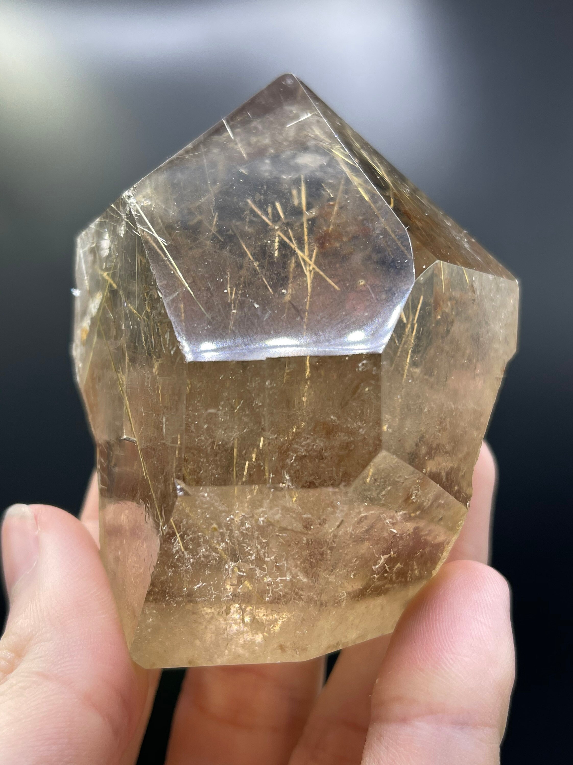 Rare, World Class 3" Quartz Infused W/ Vibrant Rutile & Spectacular ...