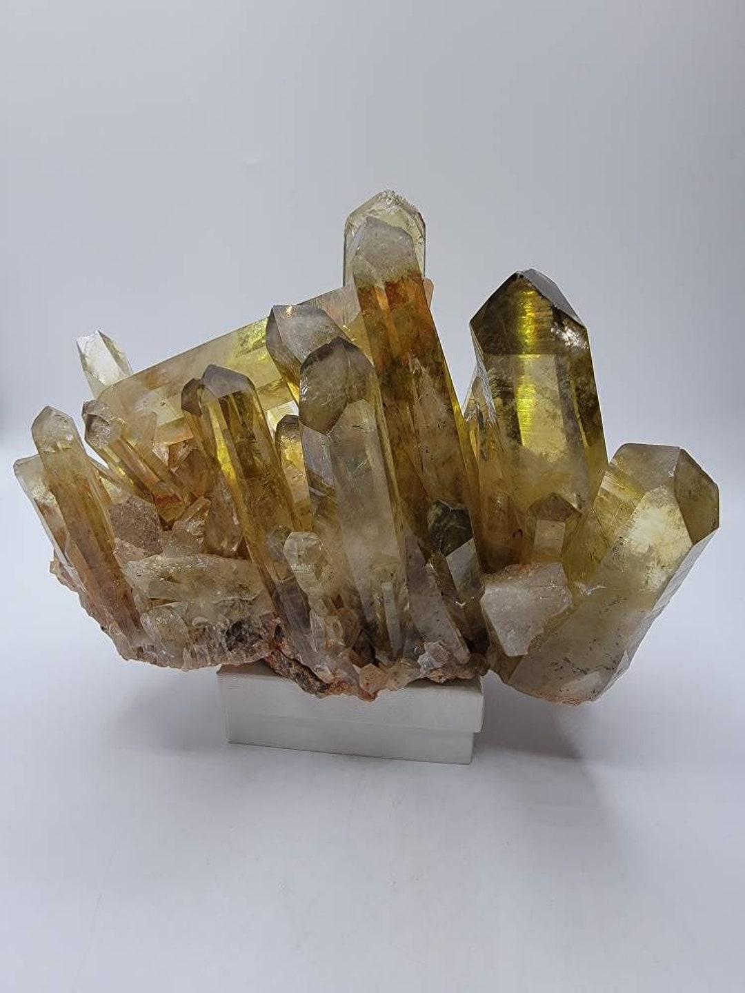 So Special. World Class 7" Citrine Cluster Thats Damage Free, Super ...