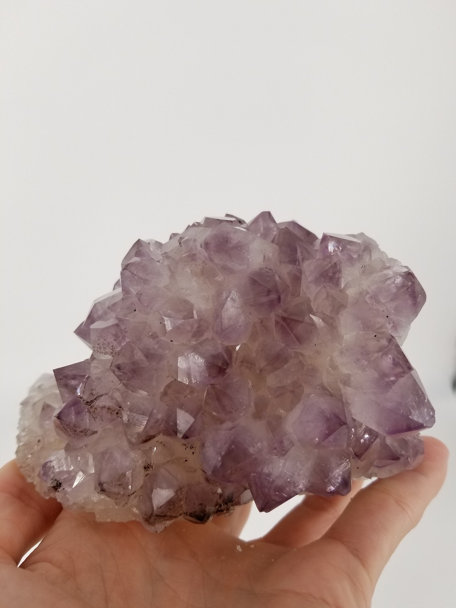 5.5" AA Quality Amethyst W/ Calcite Combo Formation, Las Torres Mine ...