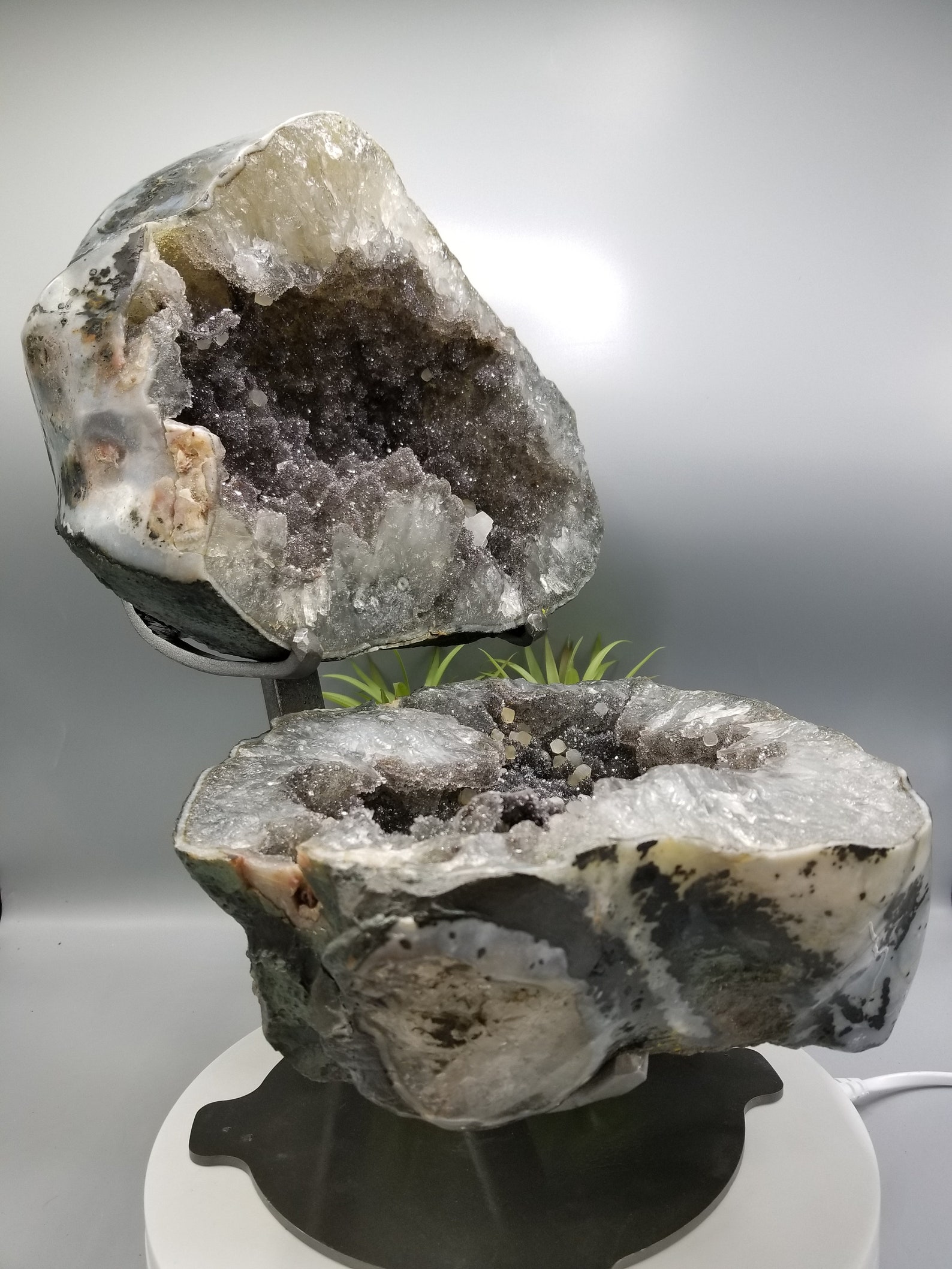 Museum Quality 41lb. Calcite Covered Blk Galaxy Geode Jewelry - Etsy