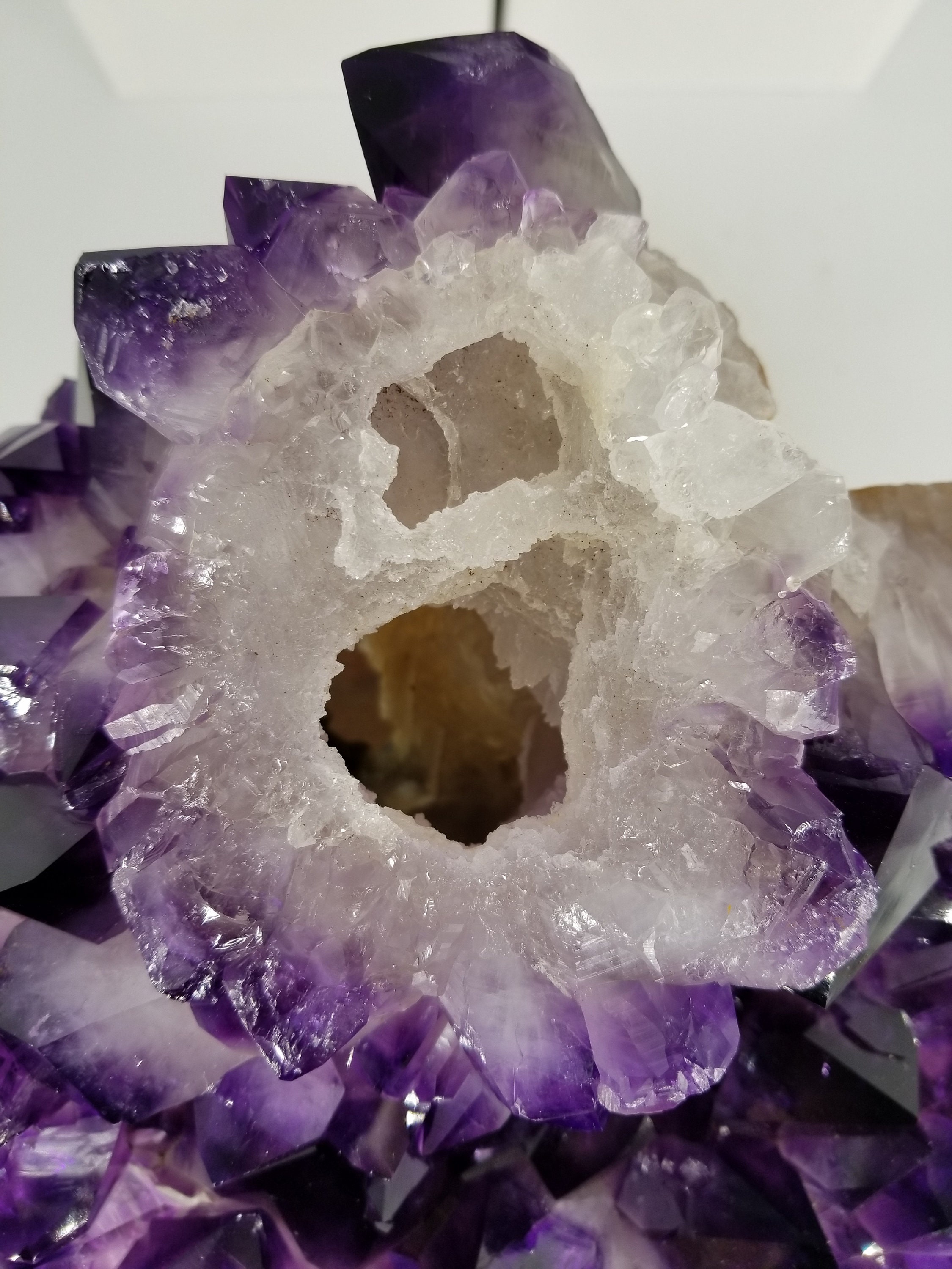 Rare & Huge 15lb. Super Extra AA Quality Amethyst Pseudomorph W/ Wood ...