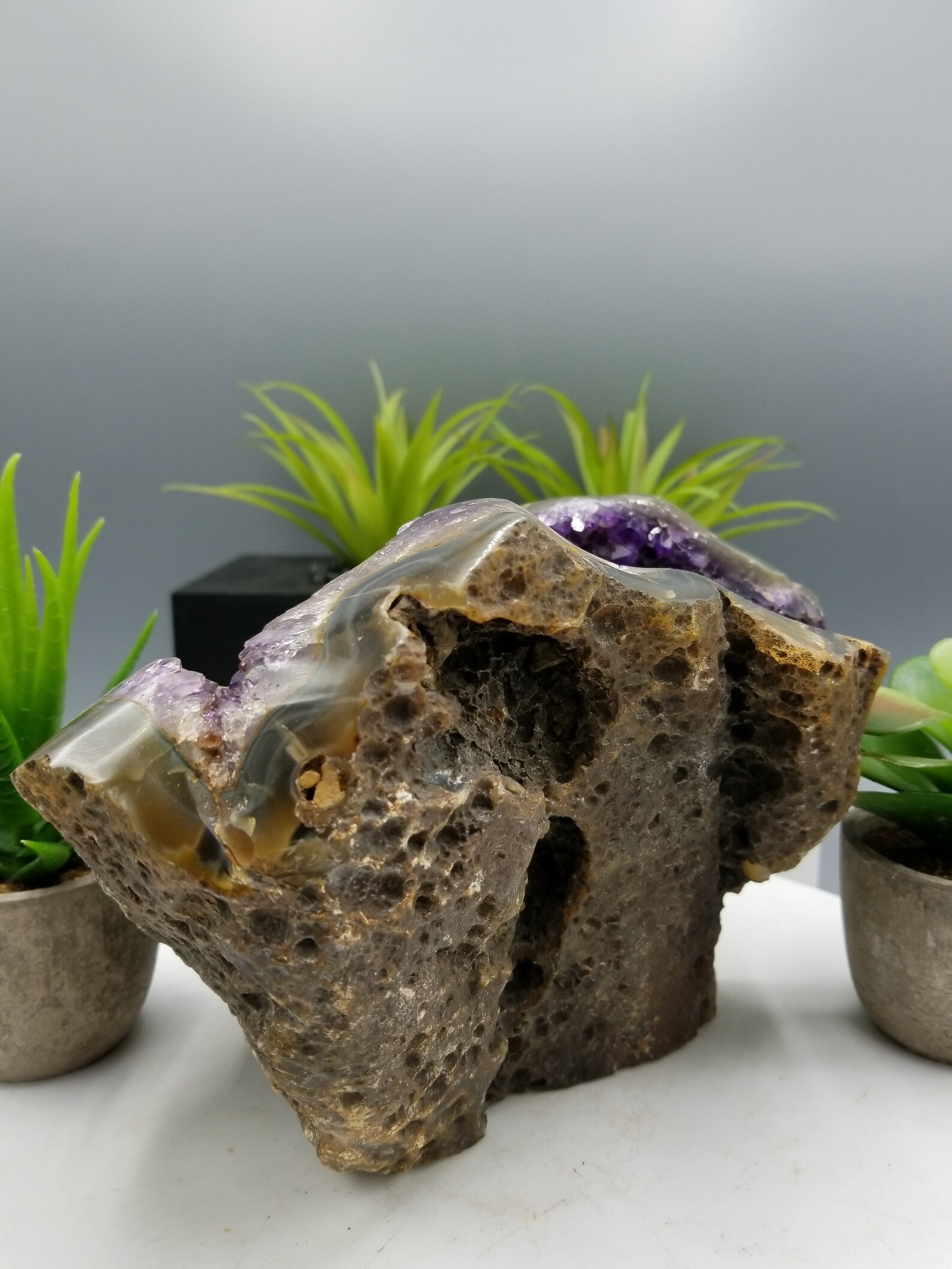 7.5 Extra AA Quality Amethyst Geode Bowl From Las Torres - Etsy