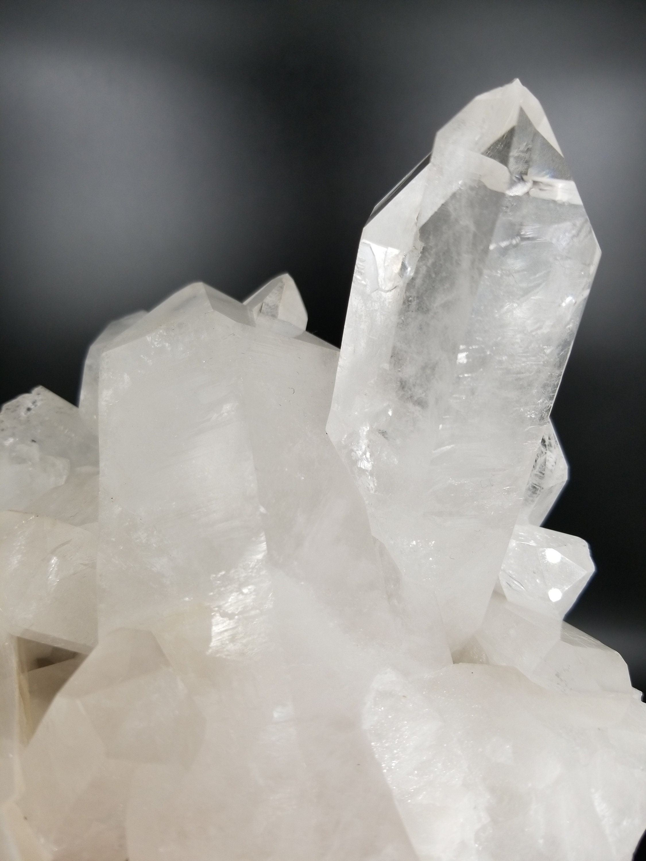 Big Highly Complex Quartz Cluster W/ From Corinto. Perfect Starburst ...