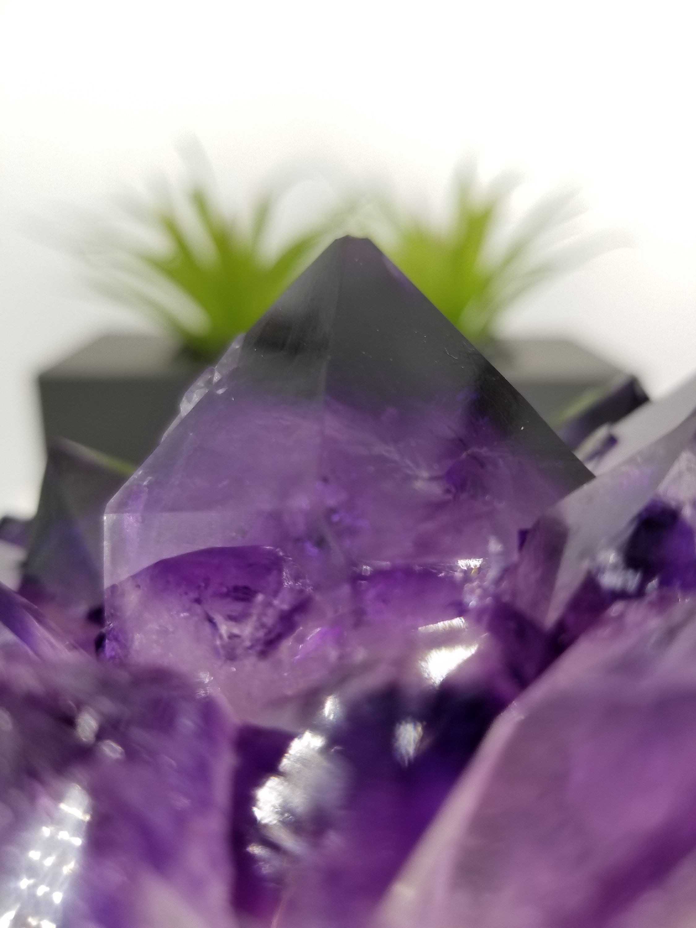 XL 8.8lb. Super Extra AA Quality Amethyst w/ Wood Base Las | Etsy