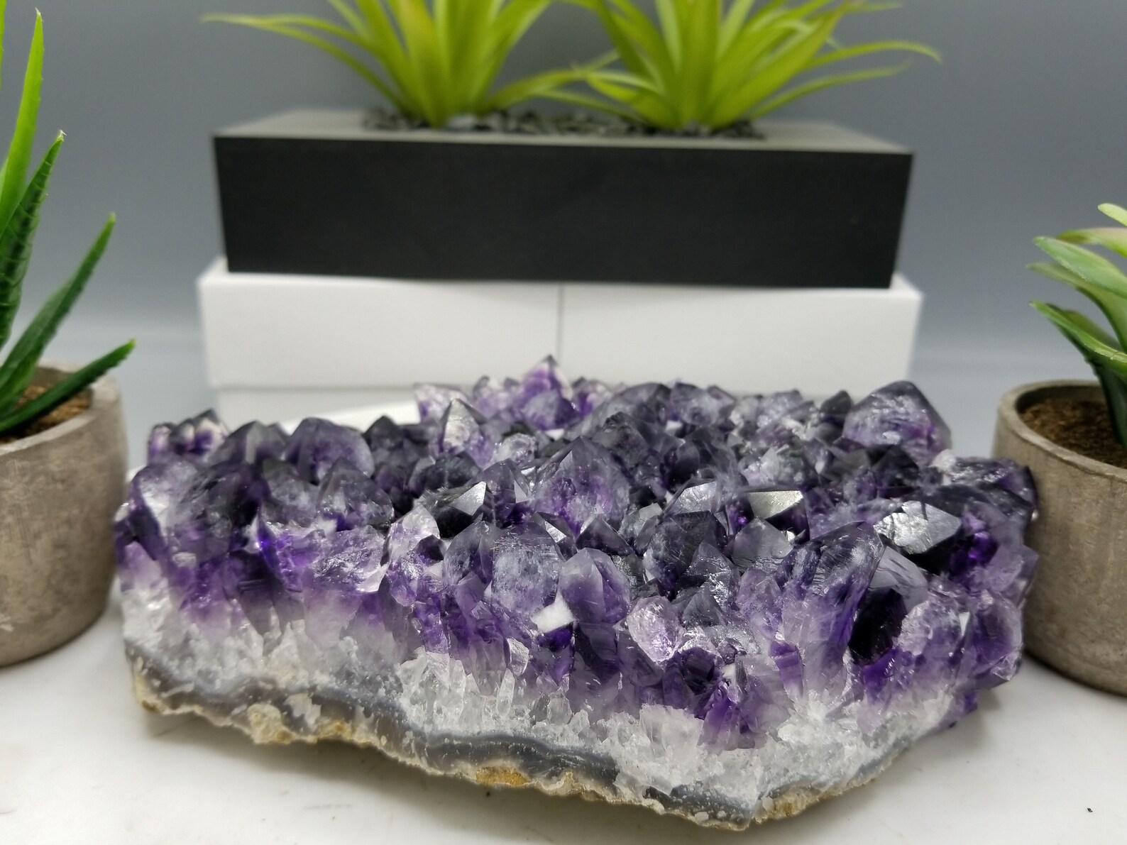 XL 7 Extra AA Quality Amethyst Cluster Formation W/ - Etsy