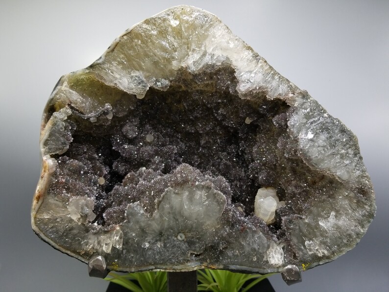 Museum Quality 41lb. Calcite Covered Blk Galaxy Geode Jewelry - Etsy