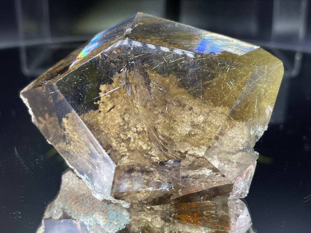 Rare, World Class 3.5" Quartz Infused W/ Vibrant Rutile & Spectacular ...