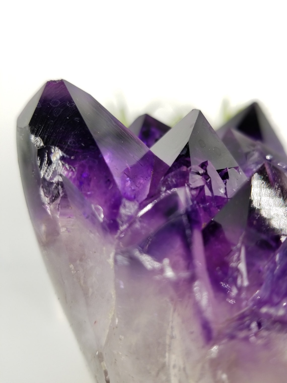 XL 8.8lb. Super Extra AA Quality Amethyst W/ Wood Base, Las Torres Mine ...