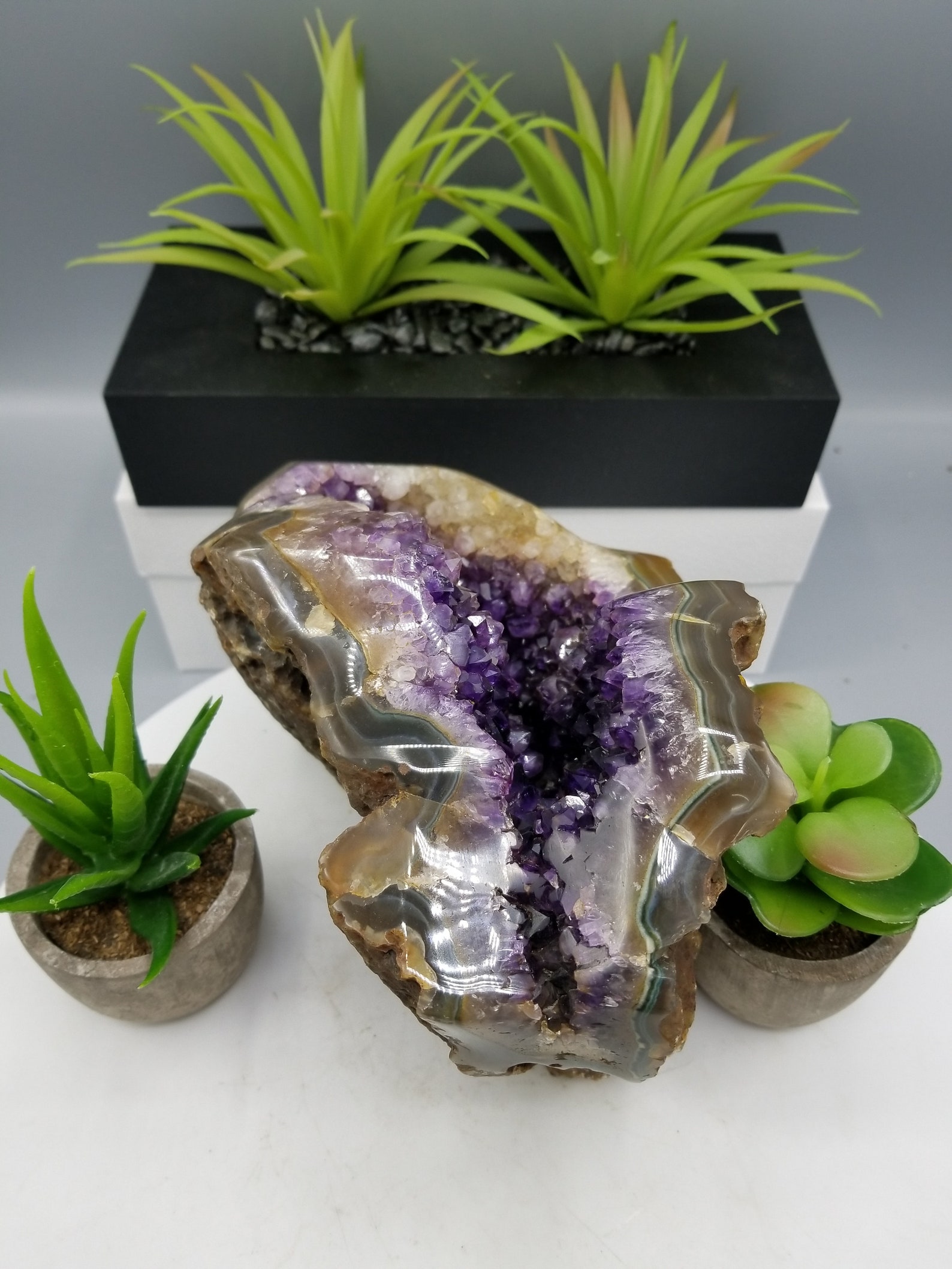 7.5 Extra AA Quality Amethyst Geode Bowl From Las Torres - Etsy