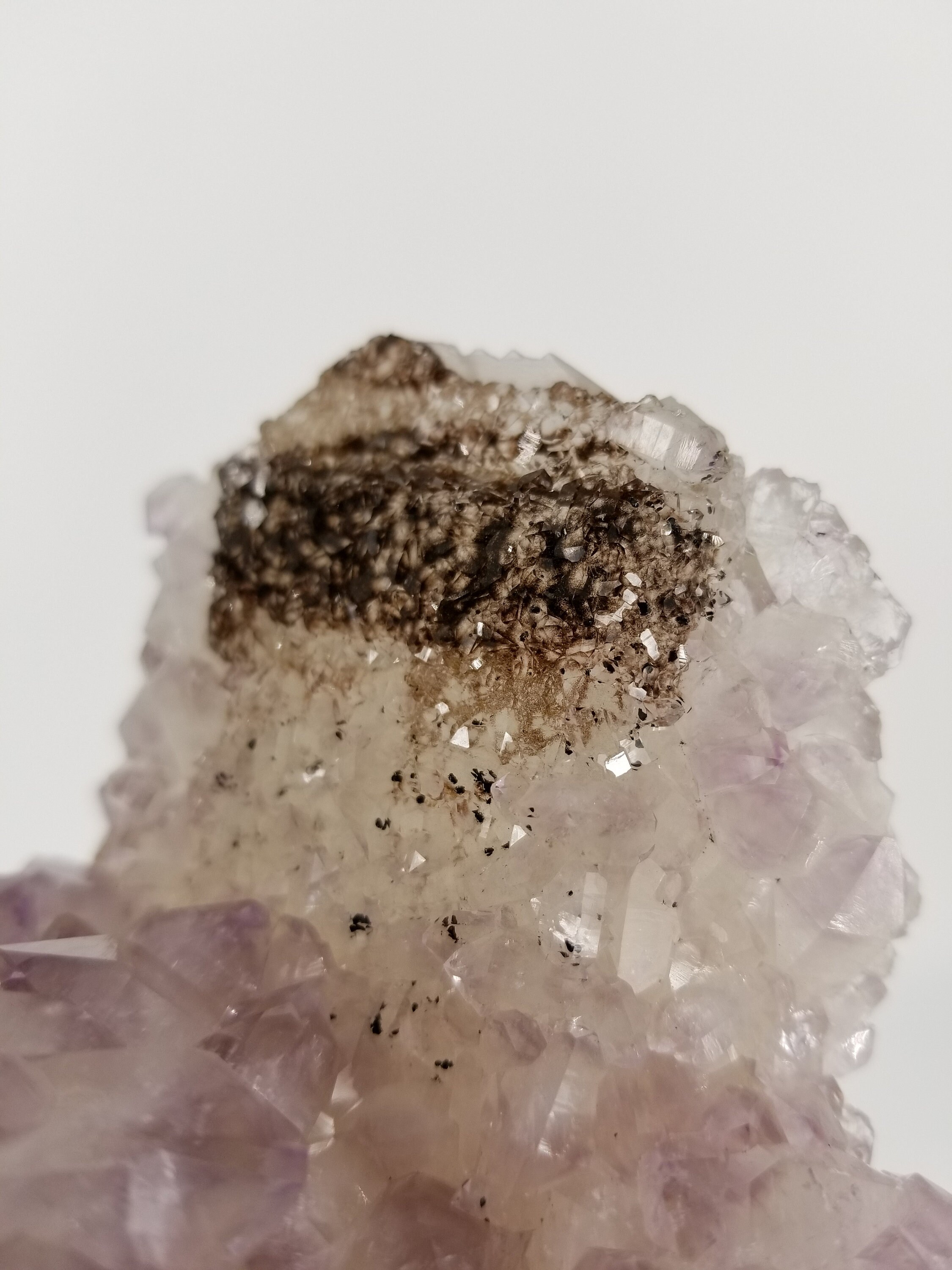 5.5" AA Quality Amethyst W/ Calcite Combo Formation, Las Torres Mine ...