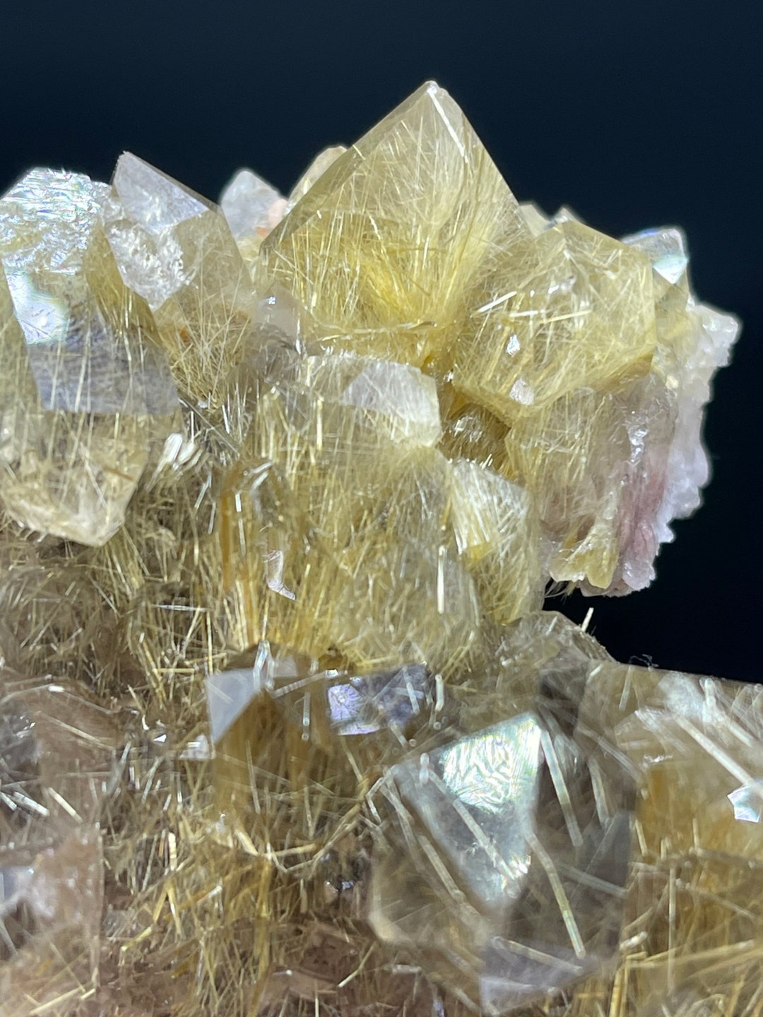 Rare, World Class 3" Quartz Cluster Infused W/ Rutile & Spectacular ...