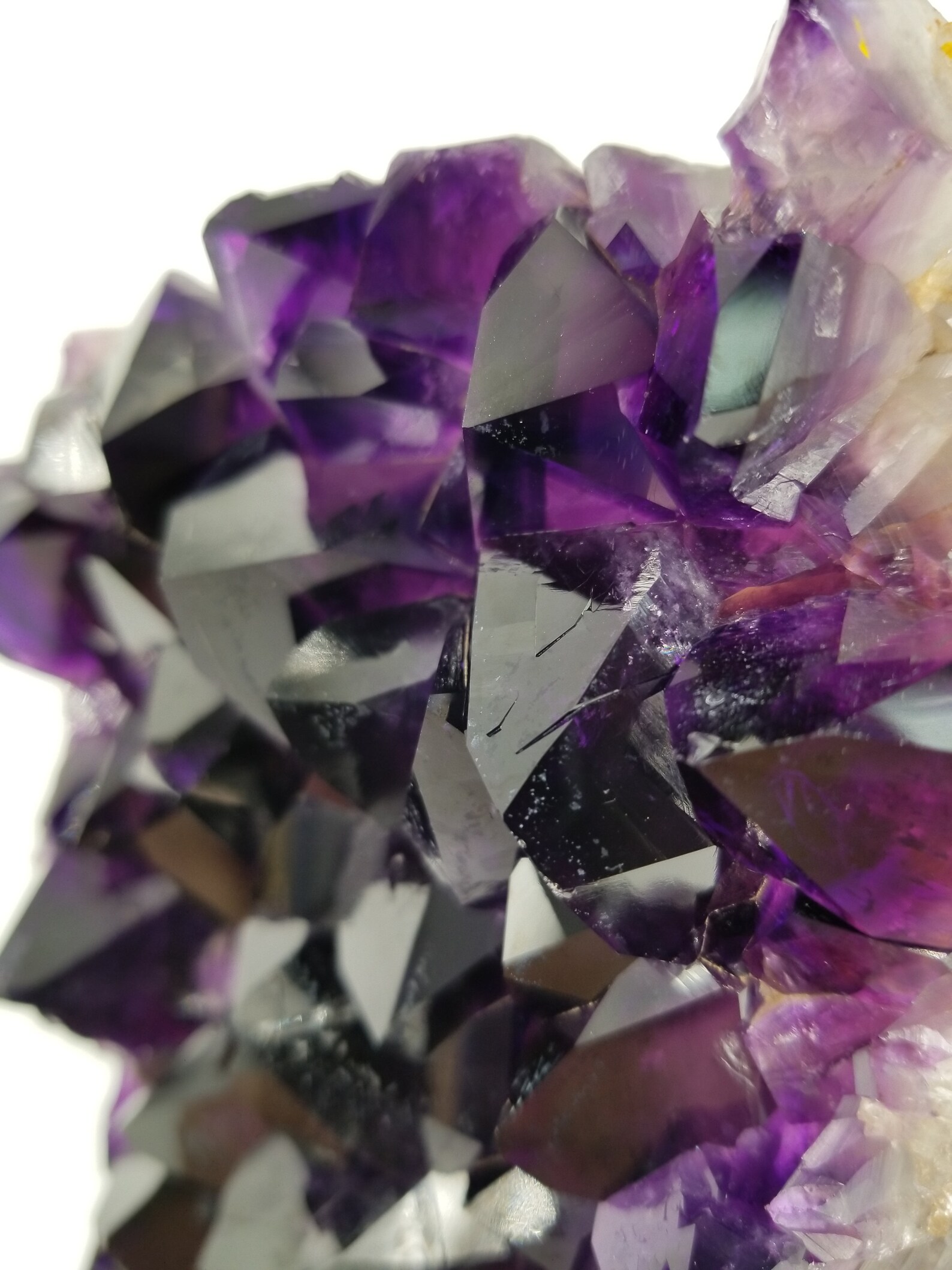 8" Tall, Super Extra AA Quality Amethyst W/ Wood Base, Las Torres Mine ...