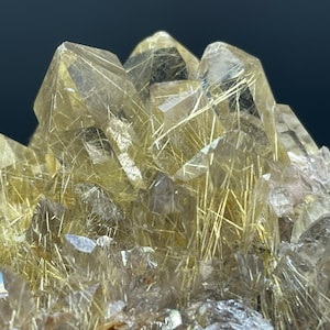 Rare, World Class 3" Quartz Cluster Infused W/ Rutile & Spectacular ...