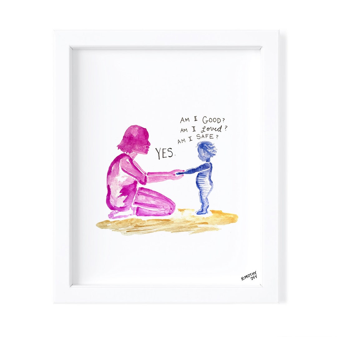 Am I Good? Am I Safe? Am I Loved?: Art Print - Etsy
