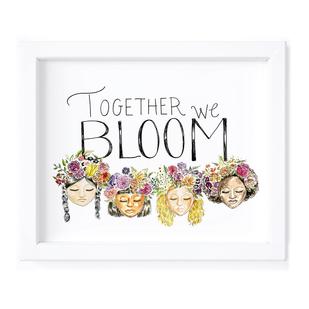 Together We Bloom: Art Print - Etsy