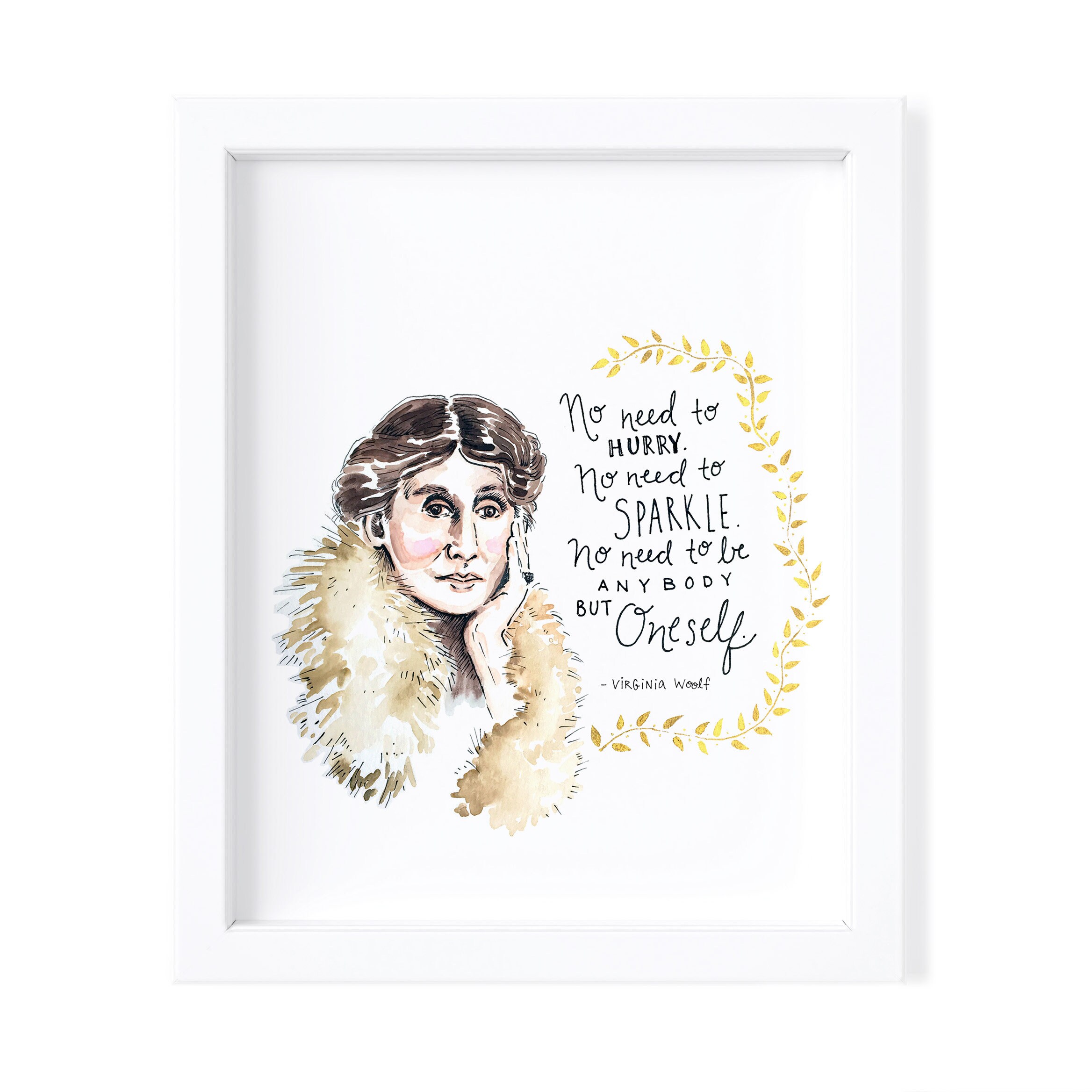 Virginia Woolf Portrait: Art Print | Etsy