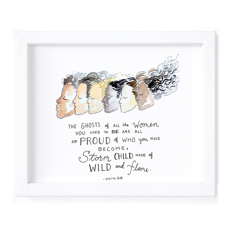The Ghosts of All the Women - Nikita Gill – Art Print - Etsy