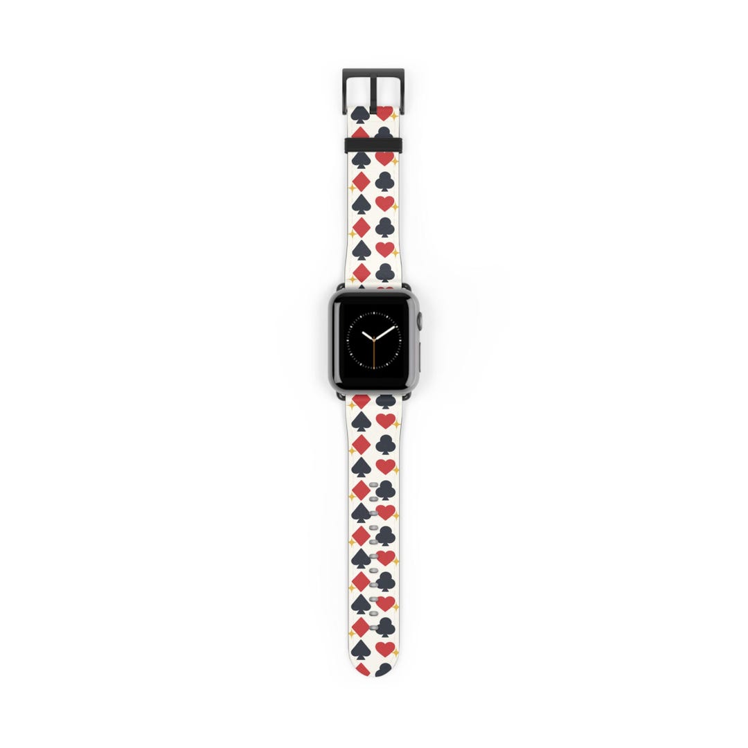 Playing Card Hearts and Spades Watch Band, Heart Pattern Accessory ...