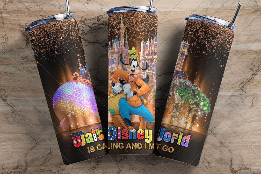 Glitter Goofy Tumbler Wrap, Cartoon Characters Goofy Glitter 20oz ...