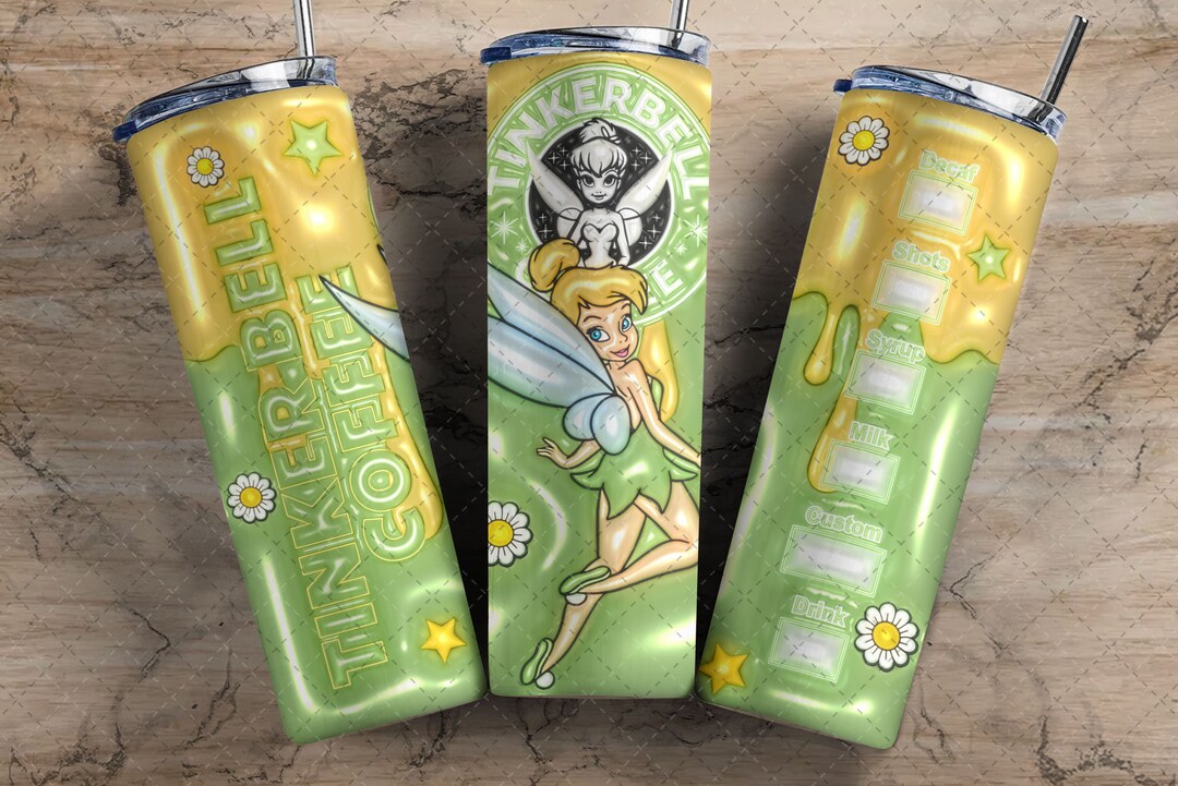 3D Tinkerbell Inflated Tumbler Wrap, Cartoon Characters Tinkerbell ...